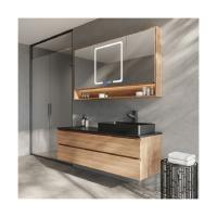 China Rectangle Customized Size Apartment Modern Style Bathroom Vanity Set Customized Order for sale