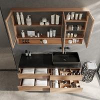 China Rectangle Customized Size Apartment Modern Style Bathroom Vanity Set Customized Order for sale