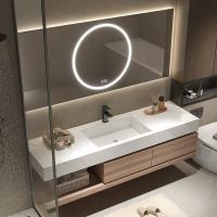 China Rectangle Customized Size Apartment Modern Style Bathroom Vanity Set Customized Order for sale