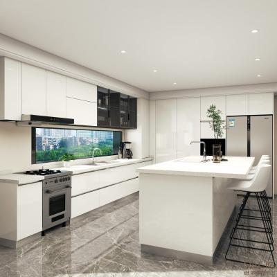 Cina Scatole con cassetto completo, dispensa, armadietto da cucina in bianco, in MDF, per mobili da cucina in vendita