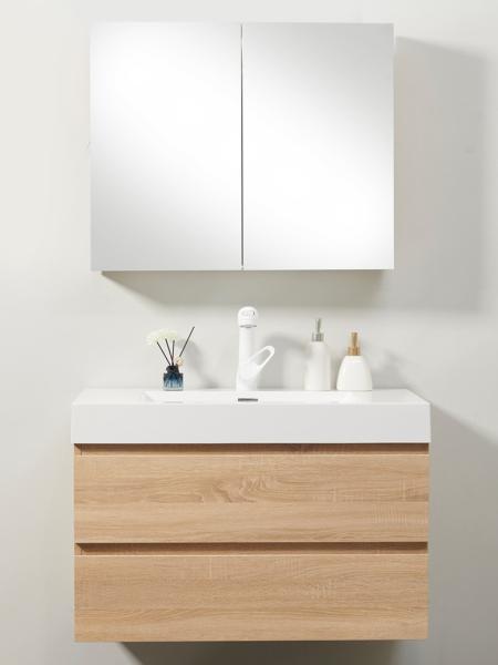 Quality Modern Style Euro Furniture Wall Hung Luxury Bathroom Vanities with Customized for sale