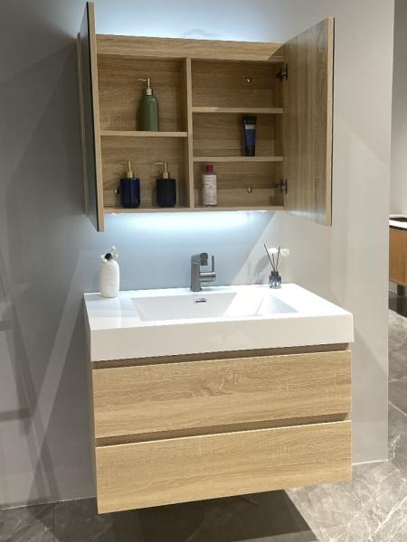 Quality Modern Style Euro Furniture Wall Hung Luxury Bathroom Vanities with Customized for sale
