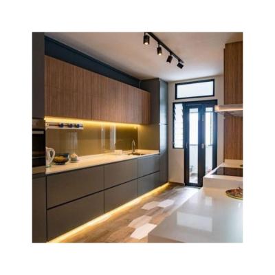 China Moderne stijl waterdicht branddicht houten modulaire keukenkasten met duurzame eigenschappen Te koop