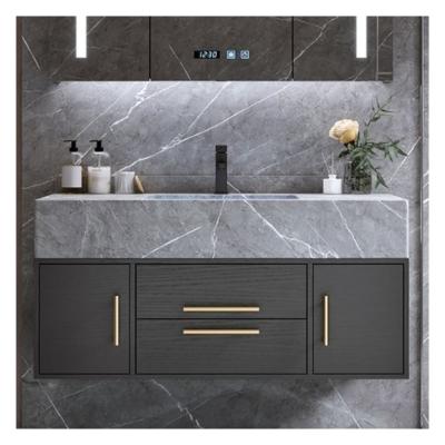 Cina Vanità montata a parete in quarzo artificiale in stile di design europeo per il design di appartamenti in vendita