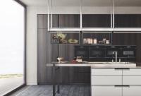 China Solid Luxury Kitchen Cabinets with Waterproof Fireproof and Lacquer Surface Treatment for sale