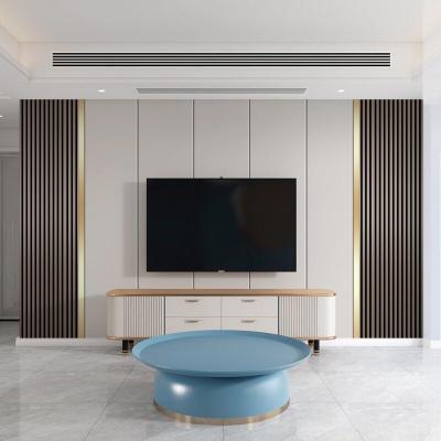 China Wood Style PANEL Living Room TV Unit and Coffee Table Set for Apartment Entertainment for sale