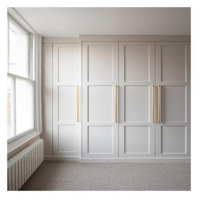 China Home Bedroom Set Furniture High End Design Pure White Matte Lacquered Solid Wood for sale