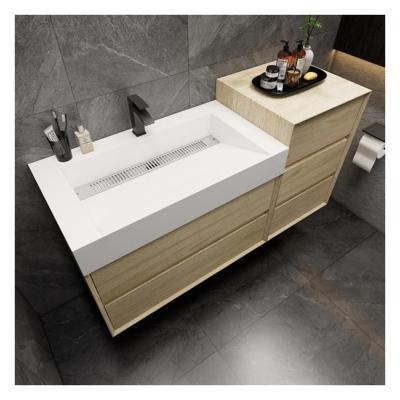 Cina Moderno stile Melamine Board Conter Top Basin Bagno Vanity con Design senza maniglia in vendita