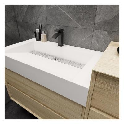 Cina Moderno stile Melamine Board Conter Top Basin Bagno Vanity con Design senza maniglia in vendita