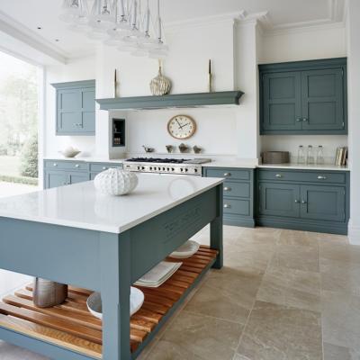 Cina American Shaker Kitchen Cabinet Set con carcassa in MDF e piano da tavolo in quarzo in vendita