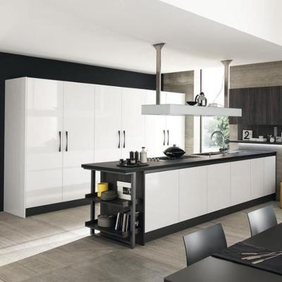 Cina Unità di cucina Materiale della carcassa del cartone di melamina Prefabbricato completo Disegni moderni in vendita