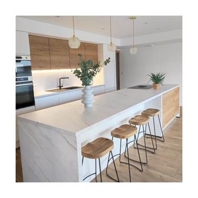 China Gepersonaliseerde I-vormige keuken modulaire kast 2024 met melamine board carcase materiaal Te koop