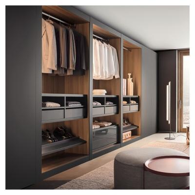Cina Set personalizzato in stile legno 2024 Sistema di armadio modulare moderno per appartamento in vendita