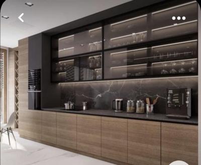 China Highly ODM/OEM American Standard Flat Pack High Gloss Luxury Plywood Kitchen Cabinets for sale