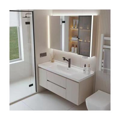 Cina Disegni personalizzati Bagno Specchio Armadio galleggiante con pannello acrilico porta e luce in vendita