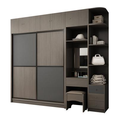 Cina Moderno camera da letto doppia porta scorrevole armadio Armadio di archiviazione con disponibilità 2D/3D in vendita