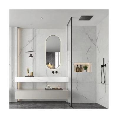 China Acrylic Door Panel Surface Treatment Bathroom Vanity Furniture Made in Italian Style for sale