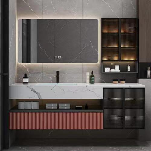 Quality Acrylic Door Panel Surface Treatment Bathroom Vanity Furniture Made in Italian for sale