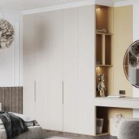 China Customizable Laundry Wardrobe Design with Adjustable Height and Mirror Dressing Table for sale