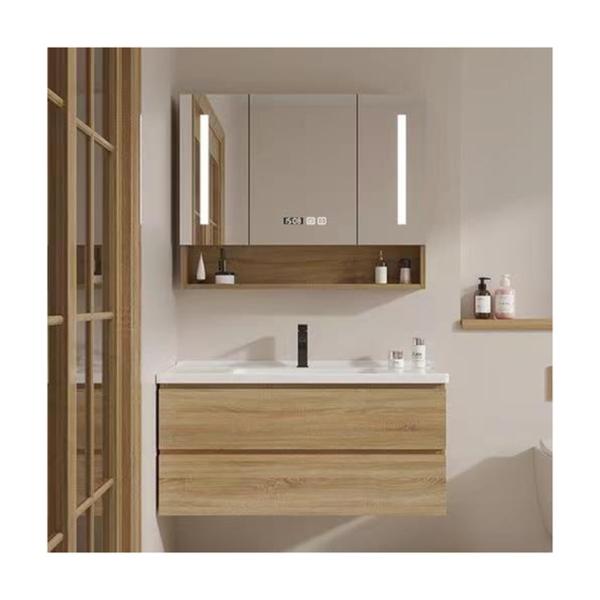 Quality Acrylic Door Panel Surface Treatment Hotel Bathroom Vanity Cabinet for Apartment for sale