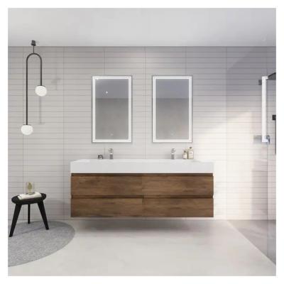 Cina Colore personalizzato Bagno Vanità Moderno Armadio specchi LED e Collezione Lavabo in vendita