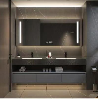 Cina Colore personalizzato Bagno Vanità Moderno Armadio specchi LED e Collezione Lavabo in vendita