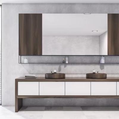 Cina Disegni personalizzati YALIG Design Armadio da bagno in compensato appeso a parete per progetti alberghieri in vendita