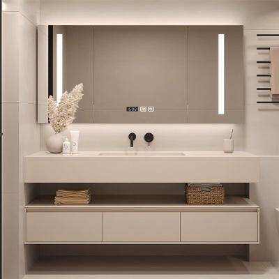 Cina Arredamento moderno per il bagno YALIG Comodino solitario galleggiante con trattamento superficiale acrilico in vendita