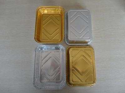 China Bandeja descartável de prata da folha de alumínio do supermercado para as refeições prontas congeladas 800ml à venda