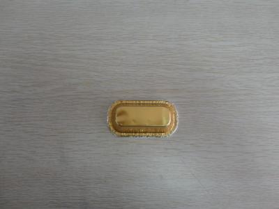 China Golden Colored for Cupcake Aluminum Foil Serving Tray for sale