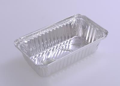 China Retângulo 650ml da bandeja do meio recipiente da folha de alumínio/folha de alumínio com padaria do alimento à venda