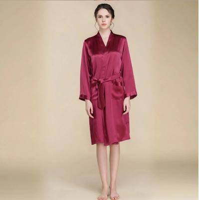 Cina Camicia da notte senza maniche tessuta della seta di gelso per la dimensione più di sonno in vendita