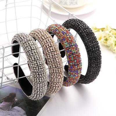 Cina Decorazione dei capelli delle signore della fascia della seta di gelso di Bling 100 del cristallo di rocca in vendita