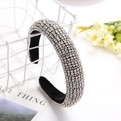 Cina Decorazione dei capelli delle signore della fascia della seta di gelso di Bling 100 del cristallo di rocca in vendita