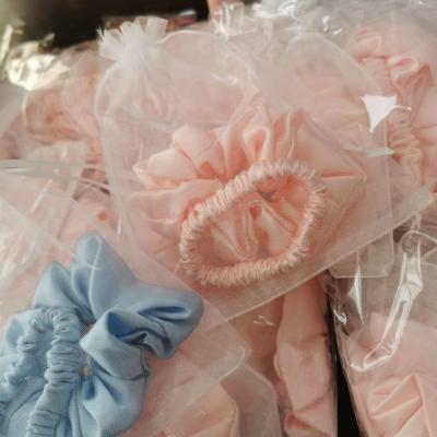 Cina 600TC notte Scrunchies di seta, arco dei capelli della seta di gelso di 16 Momme in vendita