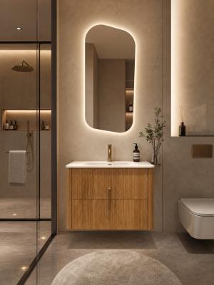 China OEM Solid Surface Bathroom Sinks And Cabinets Countertop Vanity Unit for sale