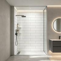 China Custom Solid Surface Wall Panel Shower Surrounds Water Resistant 4x8 for sale