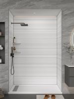 China Horizontal Bathroom Solid Surface Shower Wall Panels Surround For Shower ODM for sale