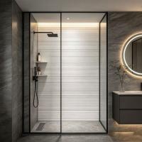China Horizontal Bathroom Solid Surface Shower Wall Panels Surround For Shower ODM for sale