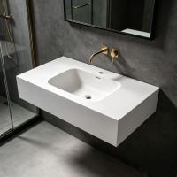 China SOLID SURFACE INTEGRATED VANITY WITH ROUNDED RECTANGULAR BASIN,SOLID SURFACE INTEGRATED VANITY WITH SOFT ROUNDED RECTANGLE BASIN for sale