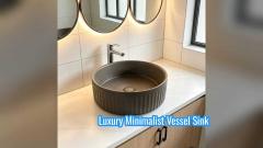 Modern Minimalist Oval Vessel Sink Luxury Bathroom Upgrade