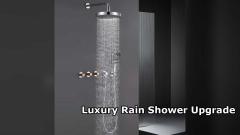 Modern Wall Mounted Rain Shower System Upgrade