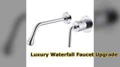 Modern Waterfall Wall Faucet Luxury Bathroom Upgrade