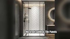 No More Mold Subway Tile Shower Wall Panels