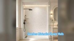 Modern Minimalist Shower Wall Panels No Grout Needed