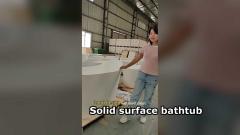 Solid Surface Bathtub Workshop Display