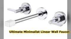 Modern Linear Wall Mount Basin Faucet Minimalist Design