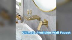 Luxury Triple Knob Wall Mount Faucet Installation Guide
