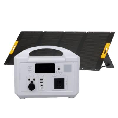 China MPPT Support Portable Solar Generator 300W Lifepo4 Battery Solar Portable Power Station For Solar Backup System for sale