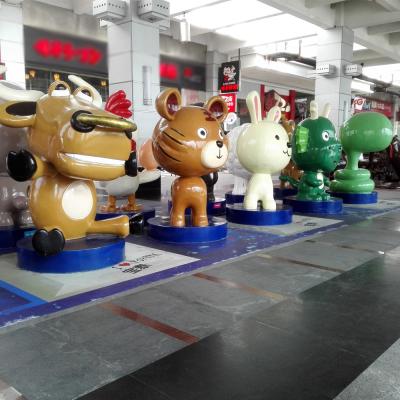 China customize size mascot animal sculpture as decoration statue in enterprise/garden/ hall/ company for sale